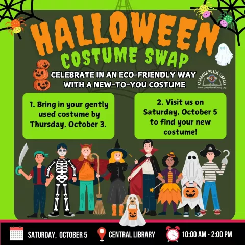 CENTRAL: Halloween Costume Swap | Pasadena Public Library
