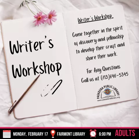 FAIRMONT: Writer's Workshop | Pasadena Public Library