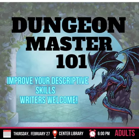 CENTRAL: Dungeon Master 101 | Pasadena Public Library