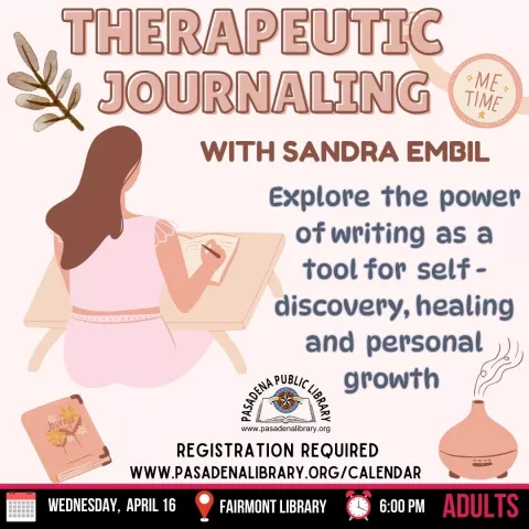 FAIRMONT: Therapeutic Journaling with Sandra Embil (RR) | Pasadena ...